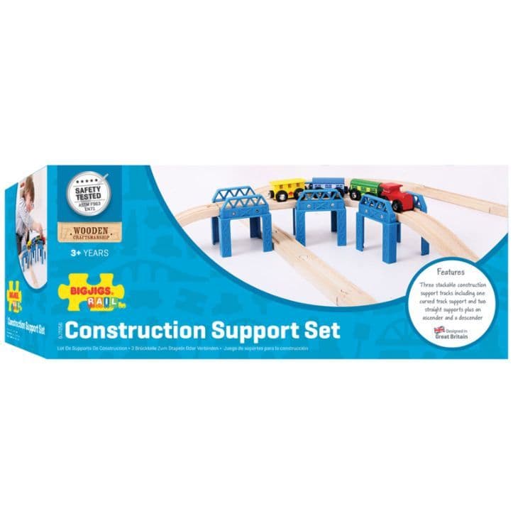 wooden trains Construction Support Set
