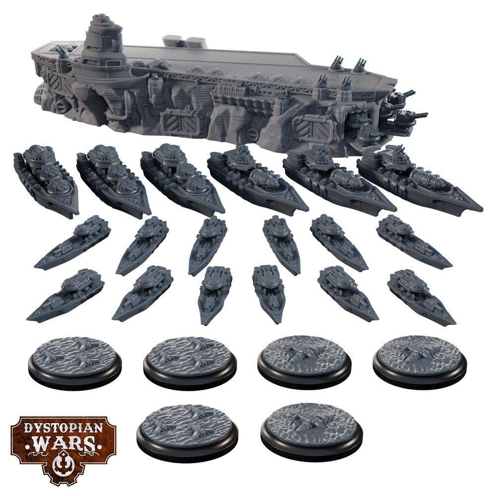 Warcradle Studios Dystopian Wars Ice Maiden Battlefleet Set