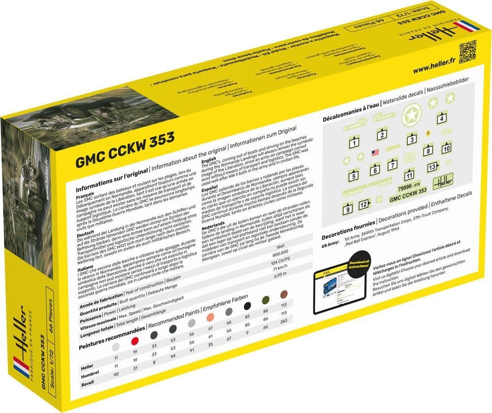 Heller 79996 172 GMC CCKW 353