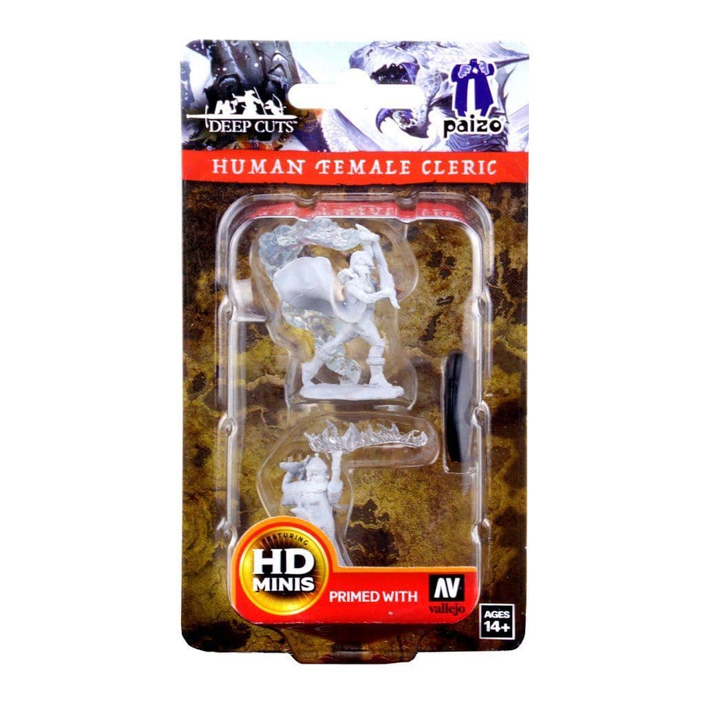 Wiz Kids Pathfinder Battles Deep Cuts Unpainted Human Female Clerics