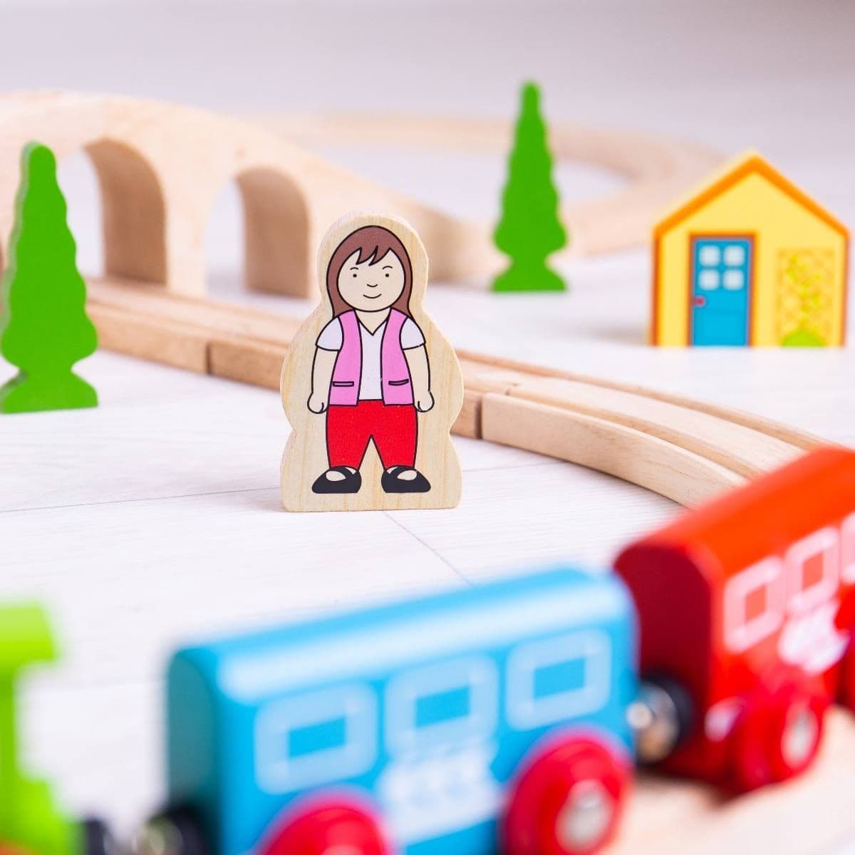 Wooden Trains Figure of Eight Train Set